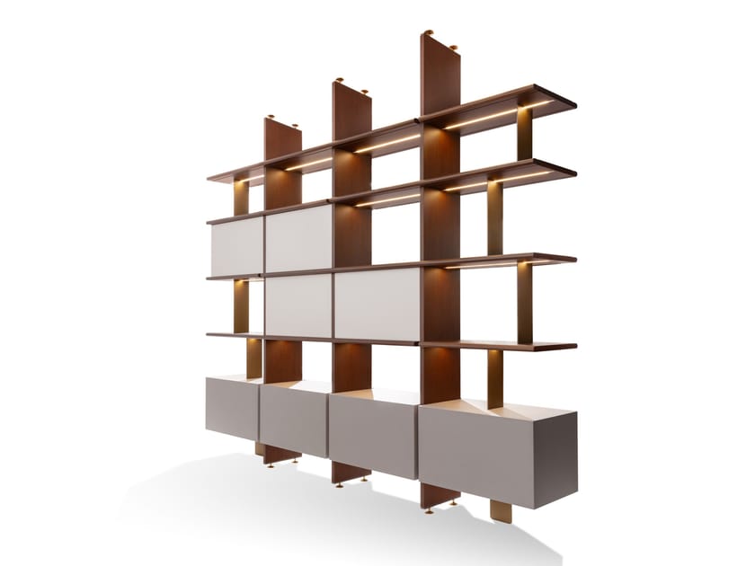 DUO XL - M | Floor-ceiling mounted bookcase Identity Collection By ...