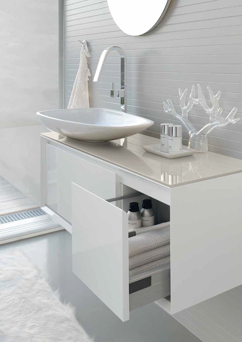 Bathroom cabinet / vanity unit E.45 COMPOSITION 2 e.45 Collection By Arcom
