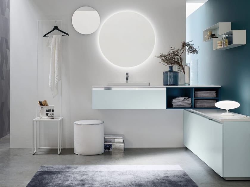 Single wooden vanity unit with drawers E.GÒ - COMPOSITION 67 E.Gò ...