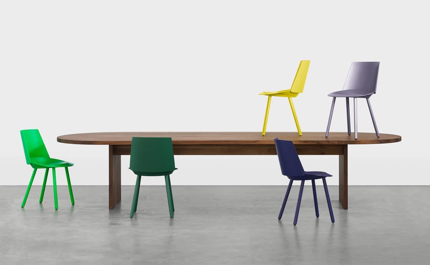 ASHIDA | Oval table Oval solid wood table By E15