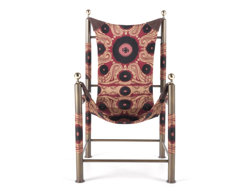 BABEL Fabric easy chair with armrests By ETRO Home Interiors