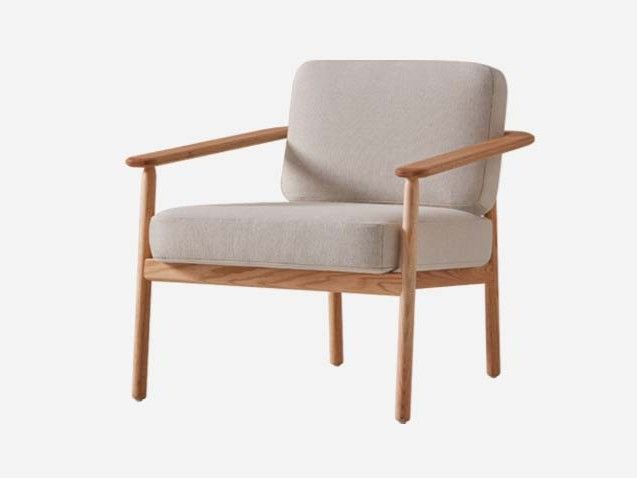 WUDI Fabric easy chair with armrests By INCLASS | design Francesc Rifé