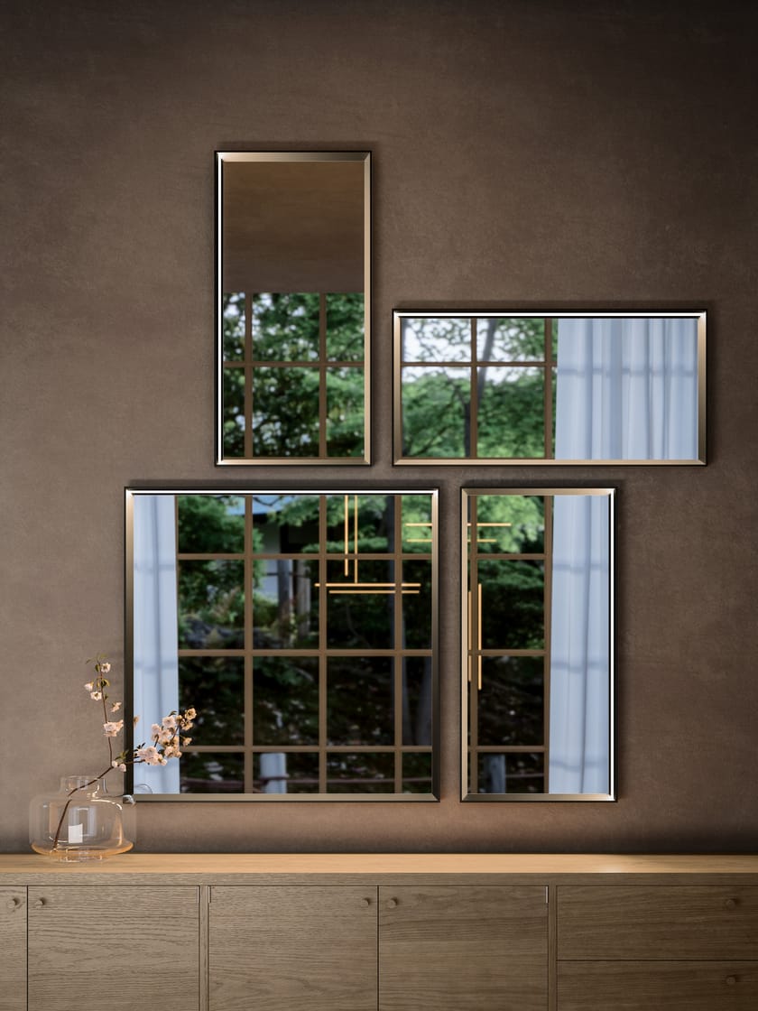 Wall-mounted mirror with integrated lighting EASY MIRROR EasyMirror ...