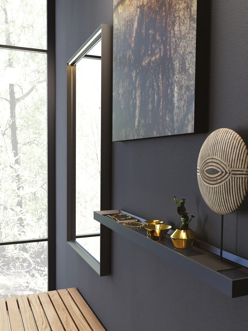 Wall-mounted mirror with integrated lighting EASY MIRROR EasyMirror ...