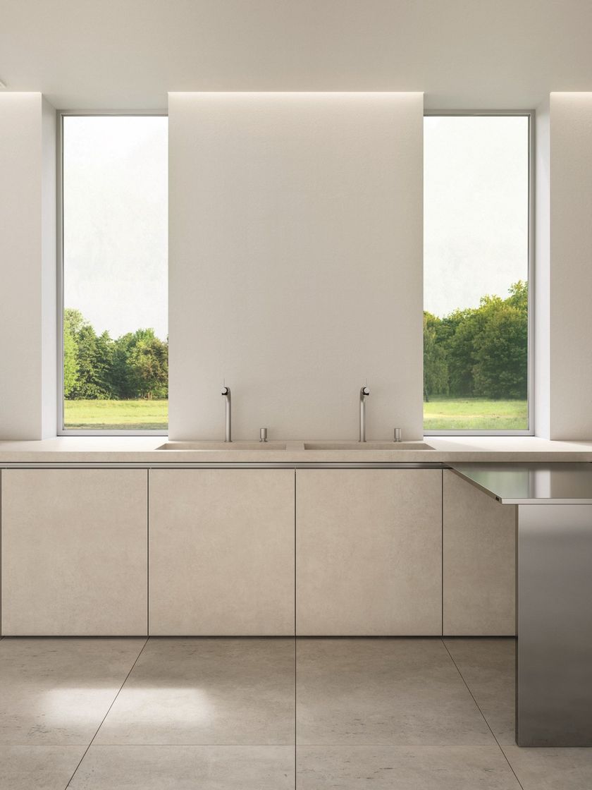 Linear kitchen with integrated handles EASY THE MINIMIMAL Easy ...
