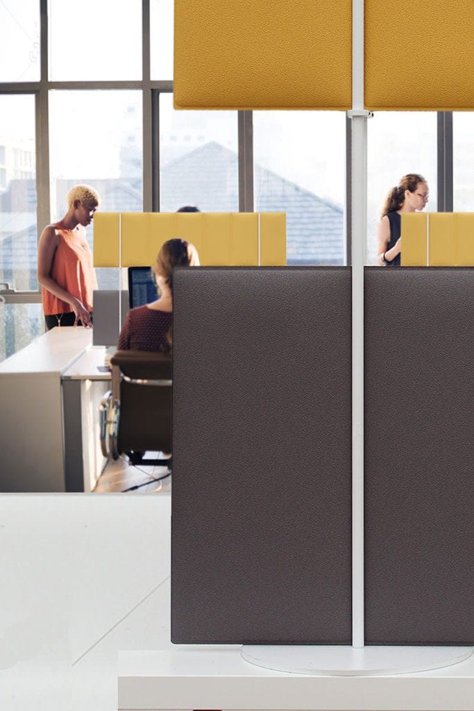 Polyester fibre desktop partition ECODESK WINDOW ECOrange Collection By ...