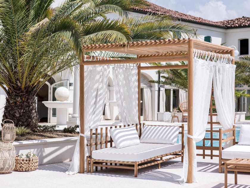 WOO SYSTEM Teak sun lounger By cbdesign | design Maurizio PRIOLO ...