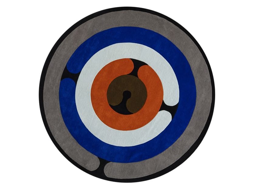 MINOTOR ROND – COBALT Rug By Diacasan Edition | design Christian Signorel