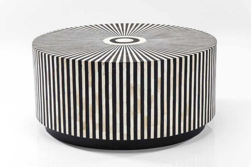 Low round chipboard coffee table ELECTRA By KARE-DESIGN