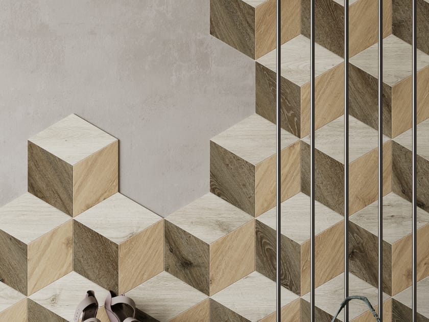 ELEMENTS SPC wall/floor tiles with wood effect By WALLK