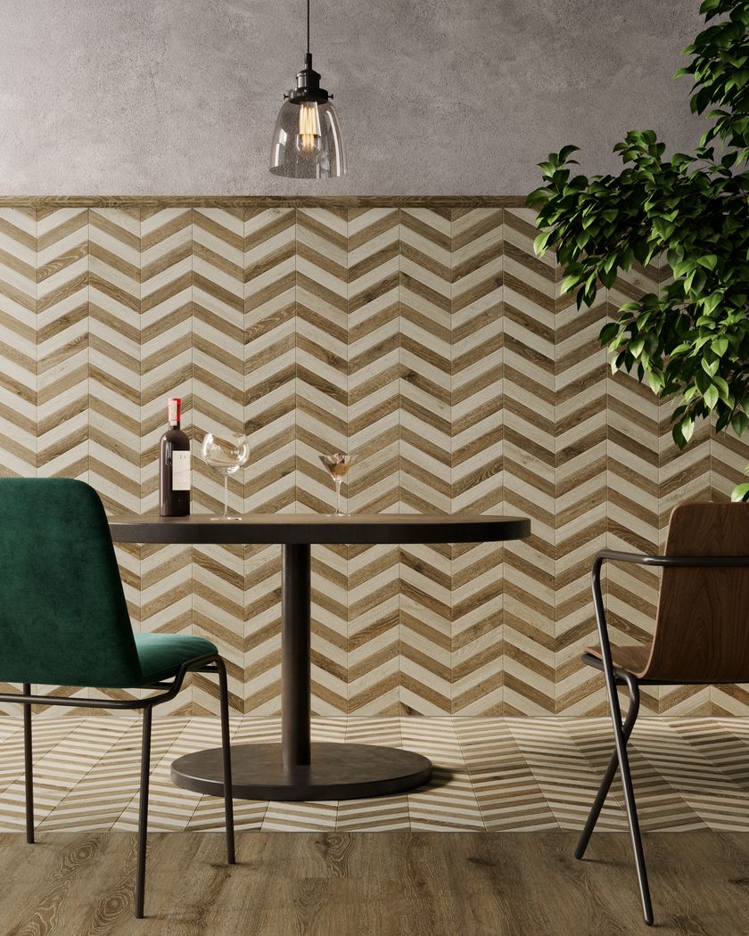 ELEMENTS SPC wall/floor tiles with wood effect By WALLK