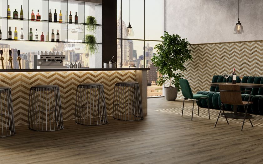 ELEMENTS SPC wall/floor tiles with wood effect By WALLK