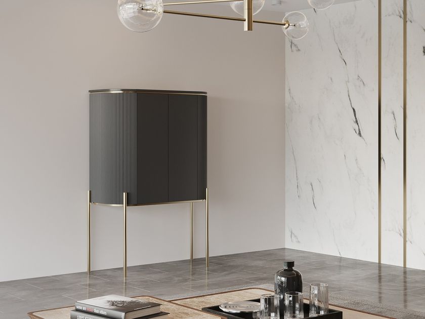 ELLIOT | Highboard Wooden highboard with doors By ANA ROQUE INTERIORS