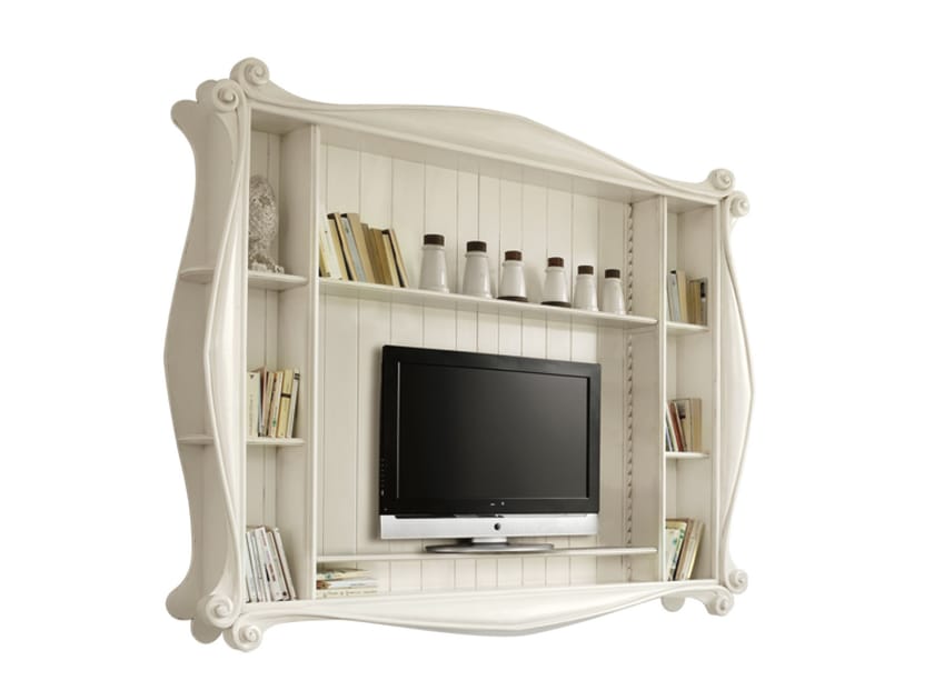 NIGHT & DAY Open floating bookcase By VOLPI