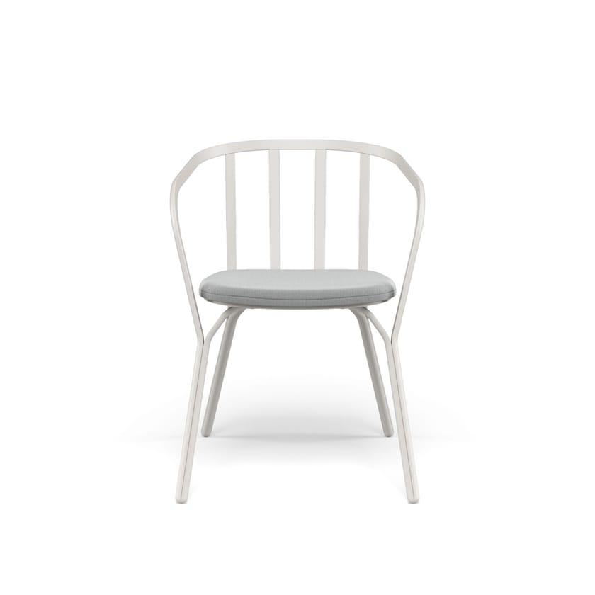 ANGEL Aluminium garden chair with armrests By Emu