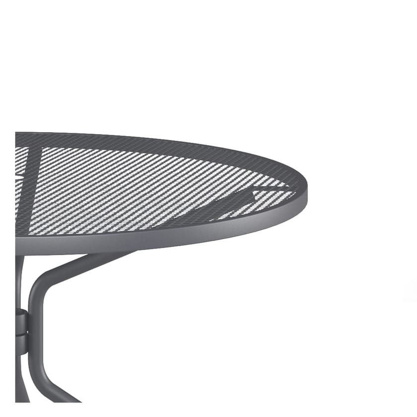 CAMBI Round steel garden table By emu | design Aldo Ciabatti