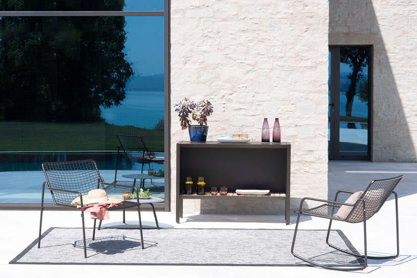 RIO R50 Low round steel coffee table By emu | design Emanuel Gargano ...