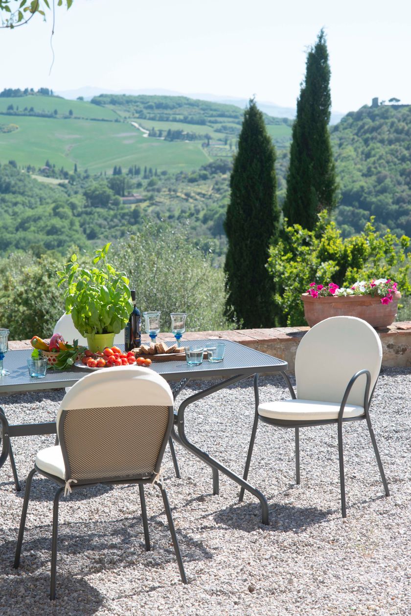 RONDA Stackable steel garden chair By Emu | design Aldo Ciabatti