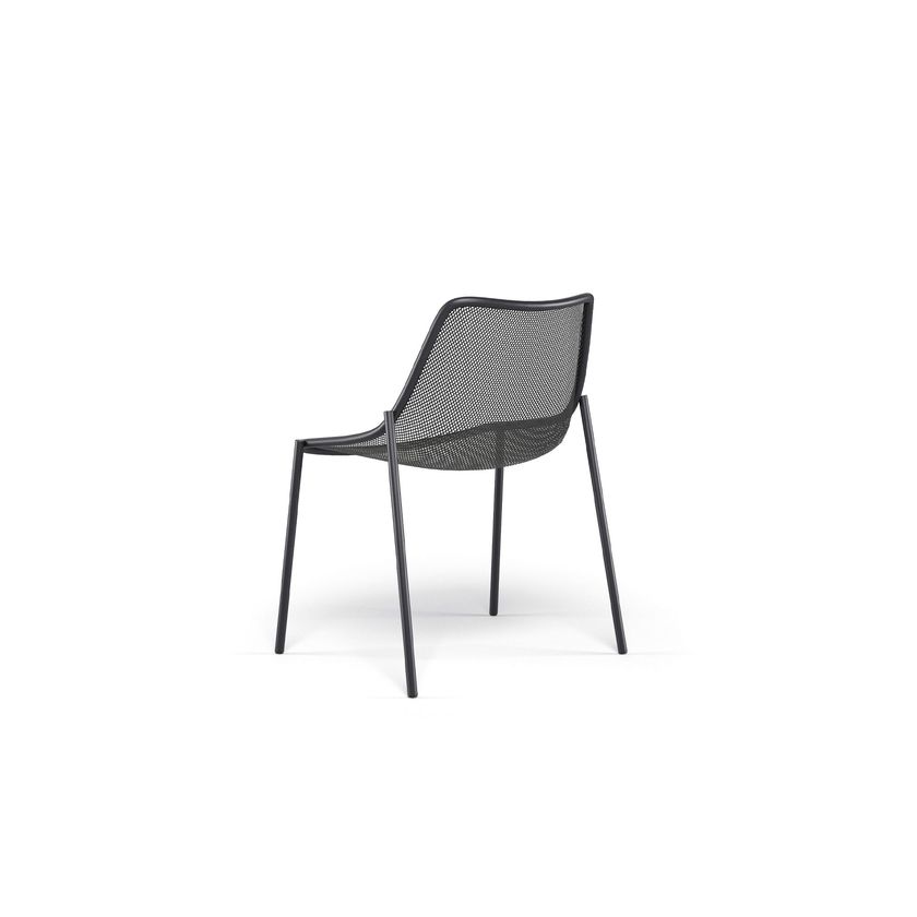 ROUND Stackable steel garden chair By emu | design Christophe Pillet