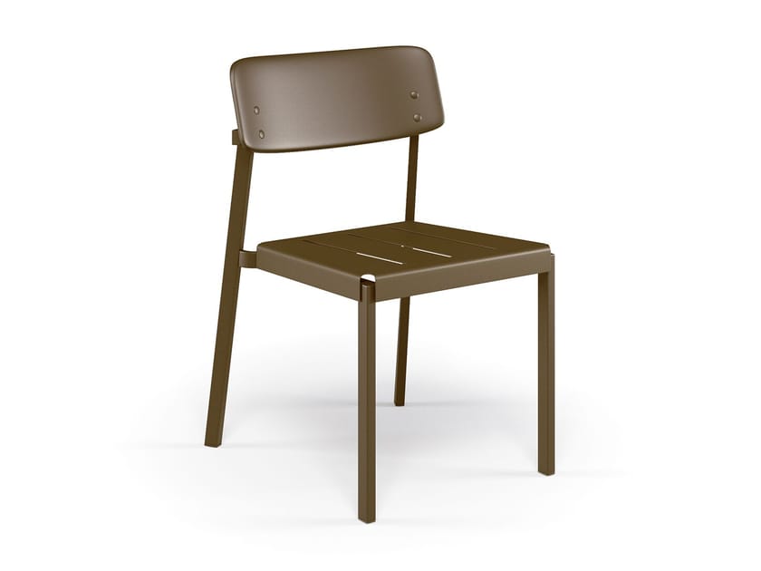 SHINE Stackable aluminium garden chair By Emu | design Arik Levy