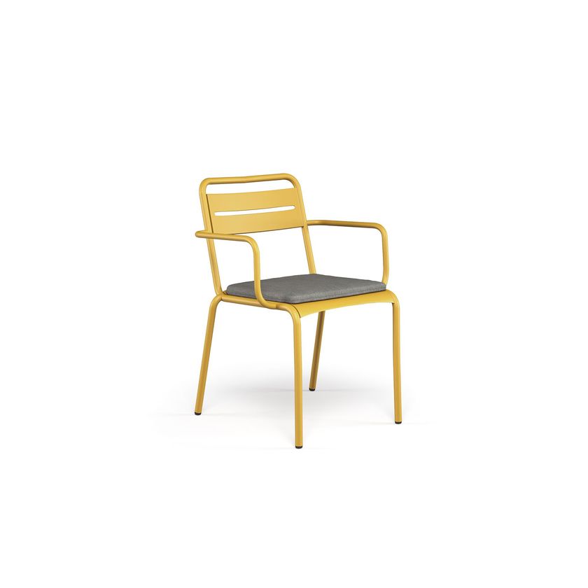 STAR Aluminium garden chair with armrests By Emu