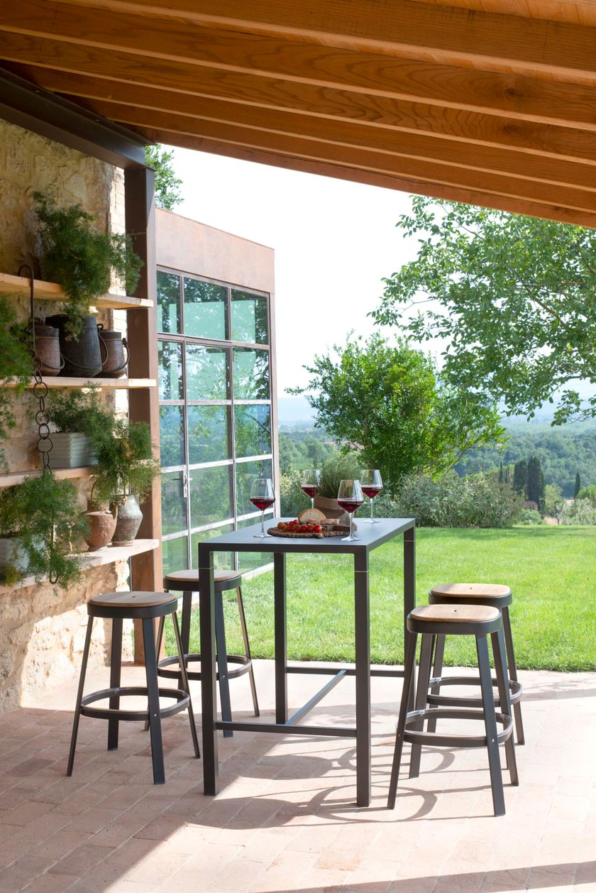 THOR High steel garden stool By Emu | design Chiaramonte Marin