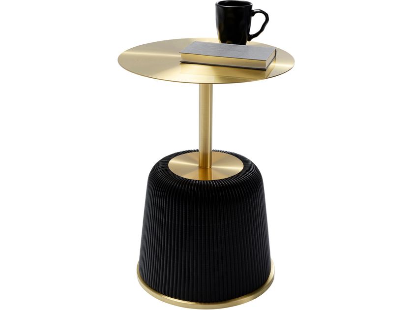 ENDLESS VEGAS Tavolino rotondo in tessuto e metallo By KARE Design