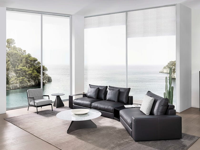 EPIC Curved fabric sofa By CAMERICH