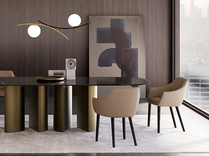 ERA | Leather easy chair By EFORMA