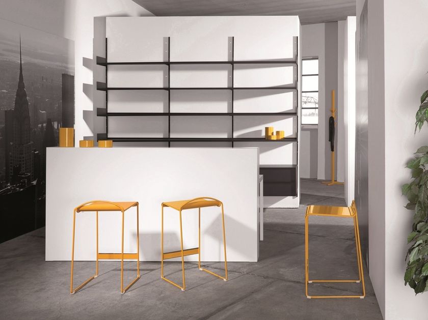 Contemporary style information point for wood-product Reception desk ...