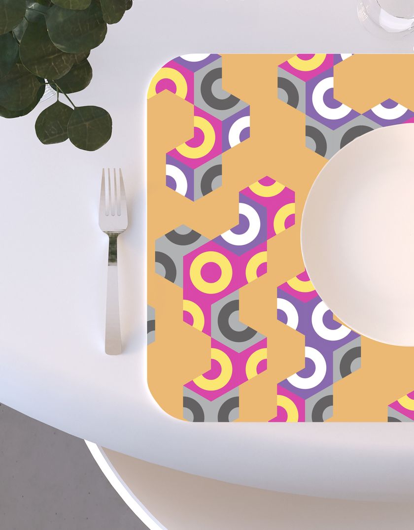 ESAGONI | Tovaglietta Collezione MMMat By PPPattern design Adriano Attus