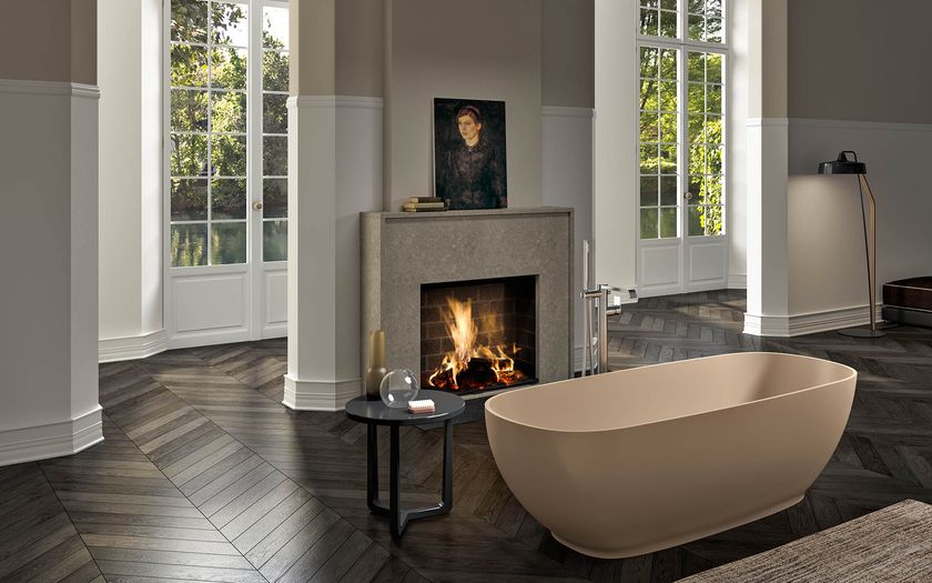 Vasca da bagno centro stanza ovale ETHOS F Collezione Ethos By Albatros