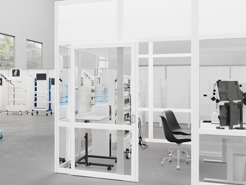 Parete mobile in vetro e HPL EUROPOROOM MEDICAL - Glimakra of Sweden