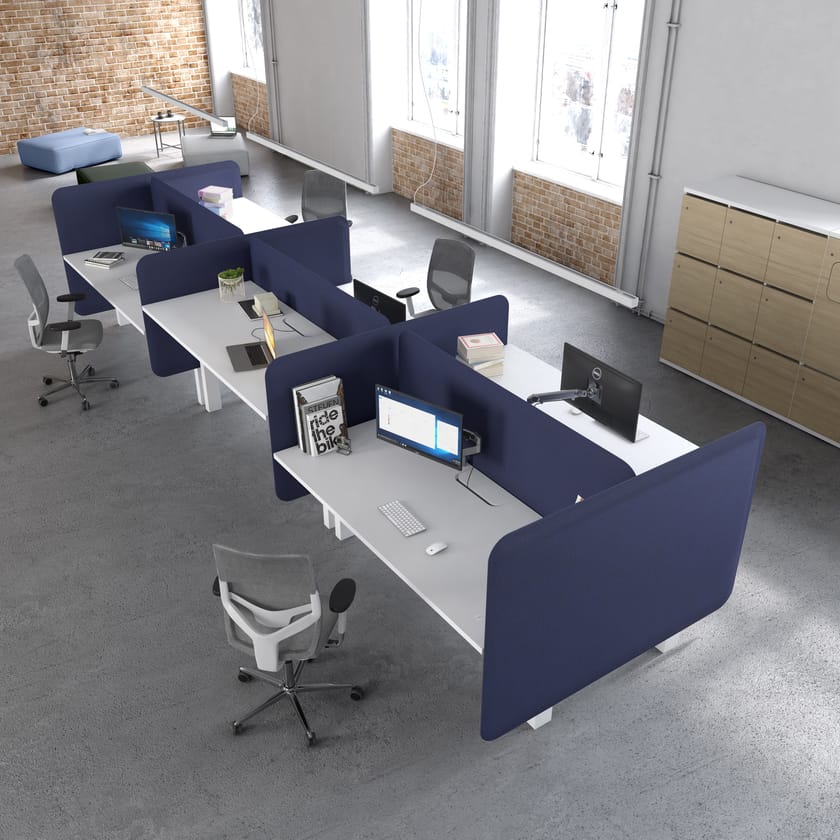 EVO HP Height-adjustable multiple office desk with electric motion By ...