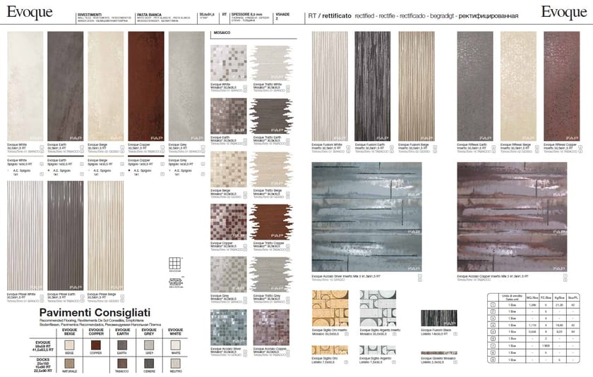 EVOQUE | 3D Wall Cladding Evoque Collection By FAP ceramiche