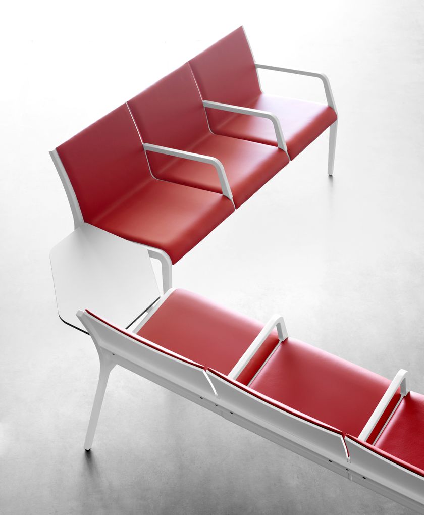SUMA | Fabric bench seating Suma Collection By SELLEX design Gemma Bernal