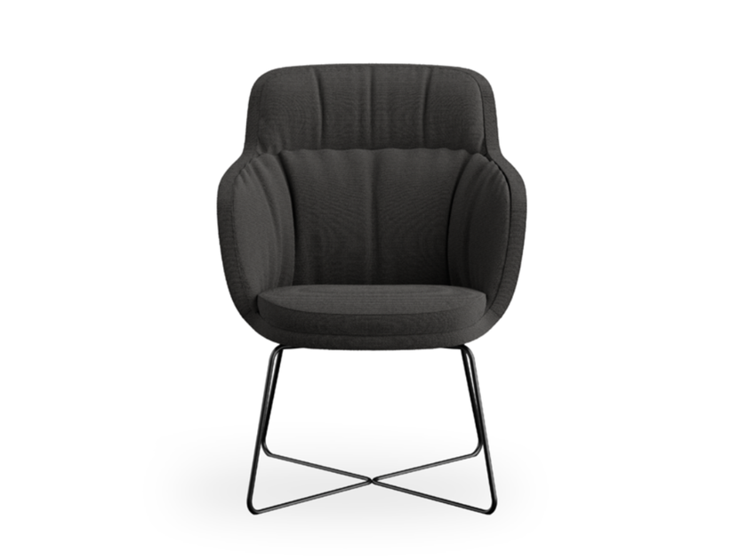 CLEO MINI Fabric easy chair with armrests By ROSSIN | design ...