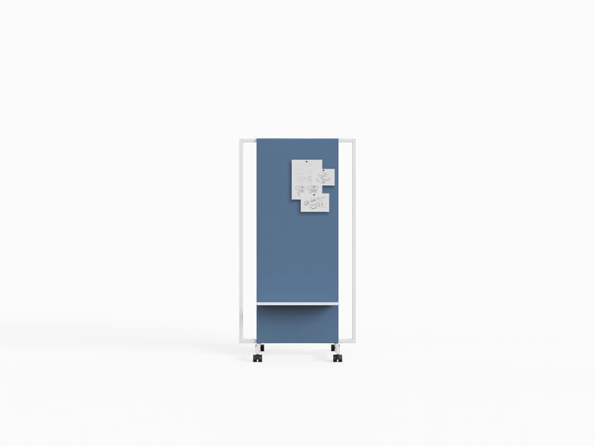 MEDIAWALK | Schreibtischtrennwand aus Stoff By FREZZA