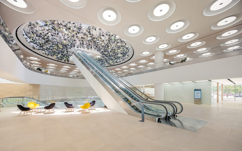 fade® Acoustic Plaster Albus ceiling panels By Saint-Gobain ECOPHON