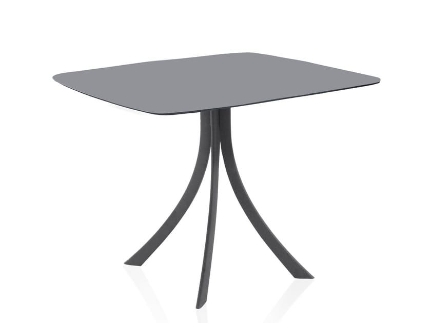 Square garden table FALCATA | Square table By EXPORMIM design Lievore ...