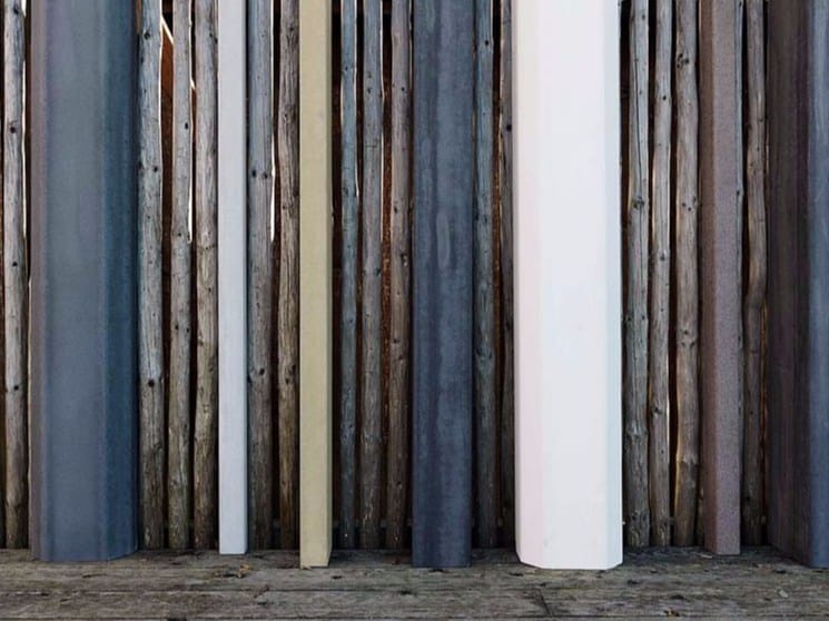 Fiber-reinforced concrete solar shading fibreC 3D FINS By RIEDER