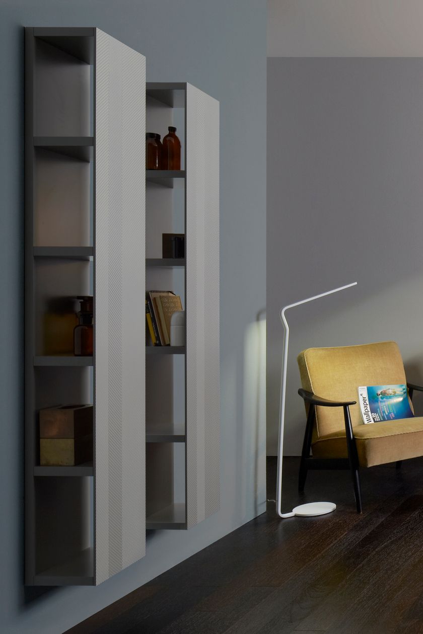 Wall-mounted floating bookcase FICTION Fiction Collection By Capo d ...