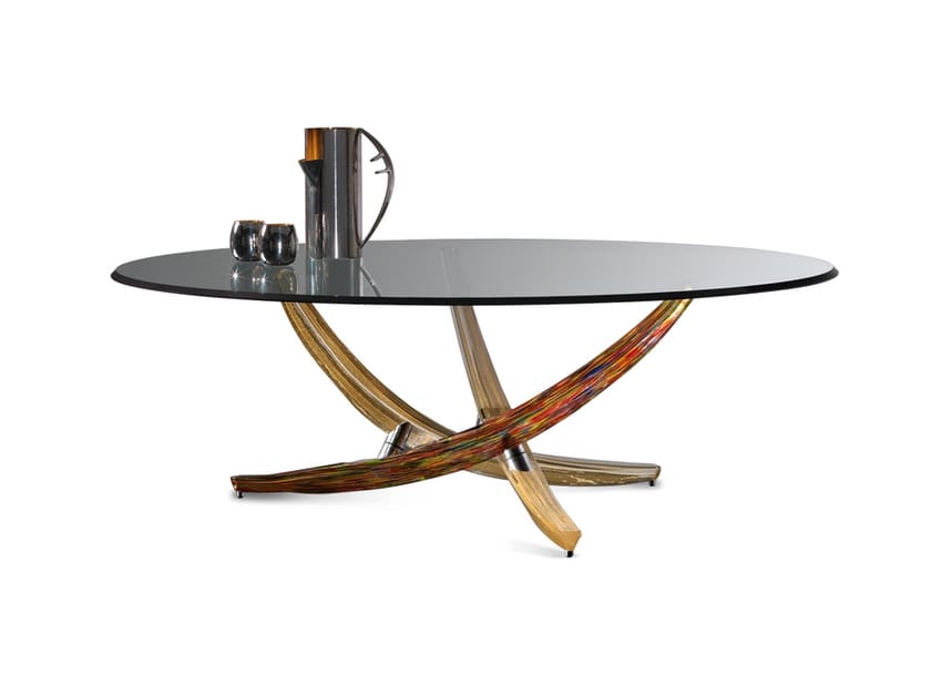 FILI D'ERBA | Round coffee table Fili d'erba Collection By Reflex