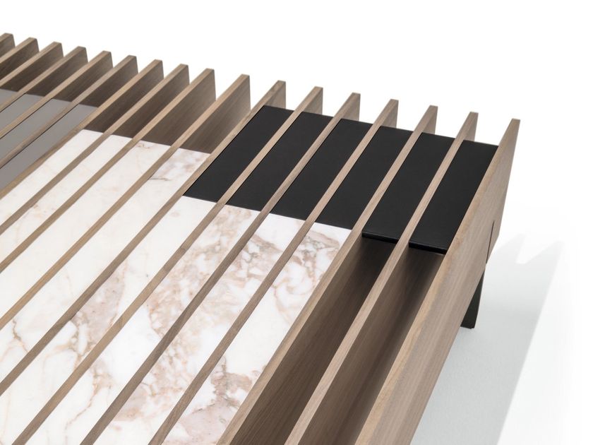 FIT Square ash coffee table By Giorgetti | design Giancarlo Bosio