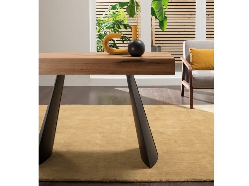 Extending rectangular wooden console table FLAP By Ozzio Italia design ...