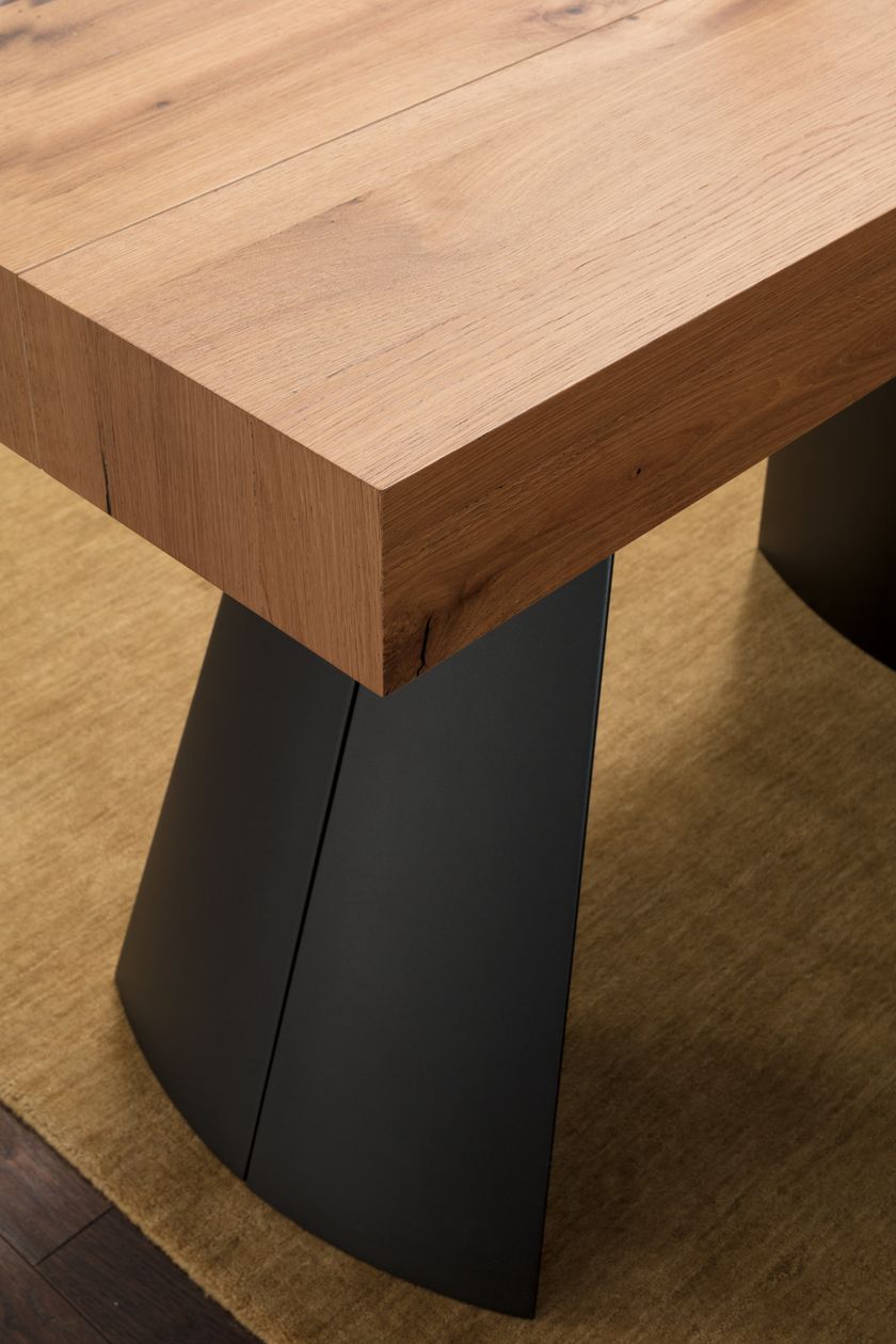 Extending rectangular wooden console table FLAP By Ozzio Italia design ...