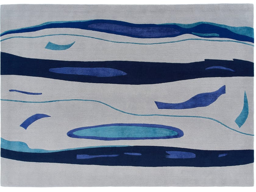 LOOKING GLASS Custom handmade rug By Deirdre Dyson