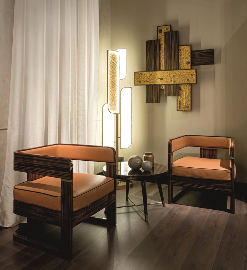 VISCONTI Brass floor lamp By Sicis | design Massimiliano Raggi