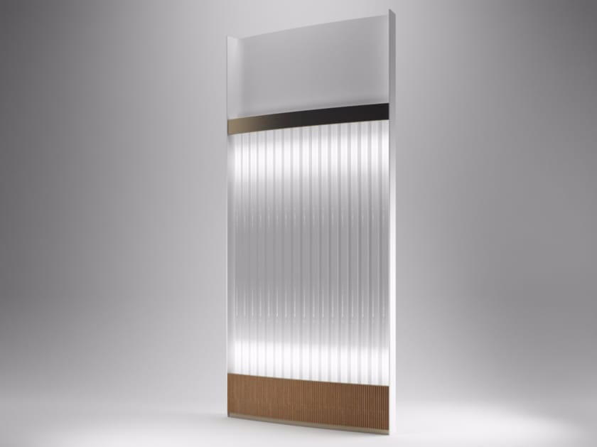 Divisorio in vetro con illuminazione LED integrata FLY TUBE By Paolo ...