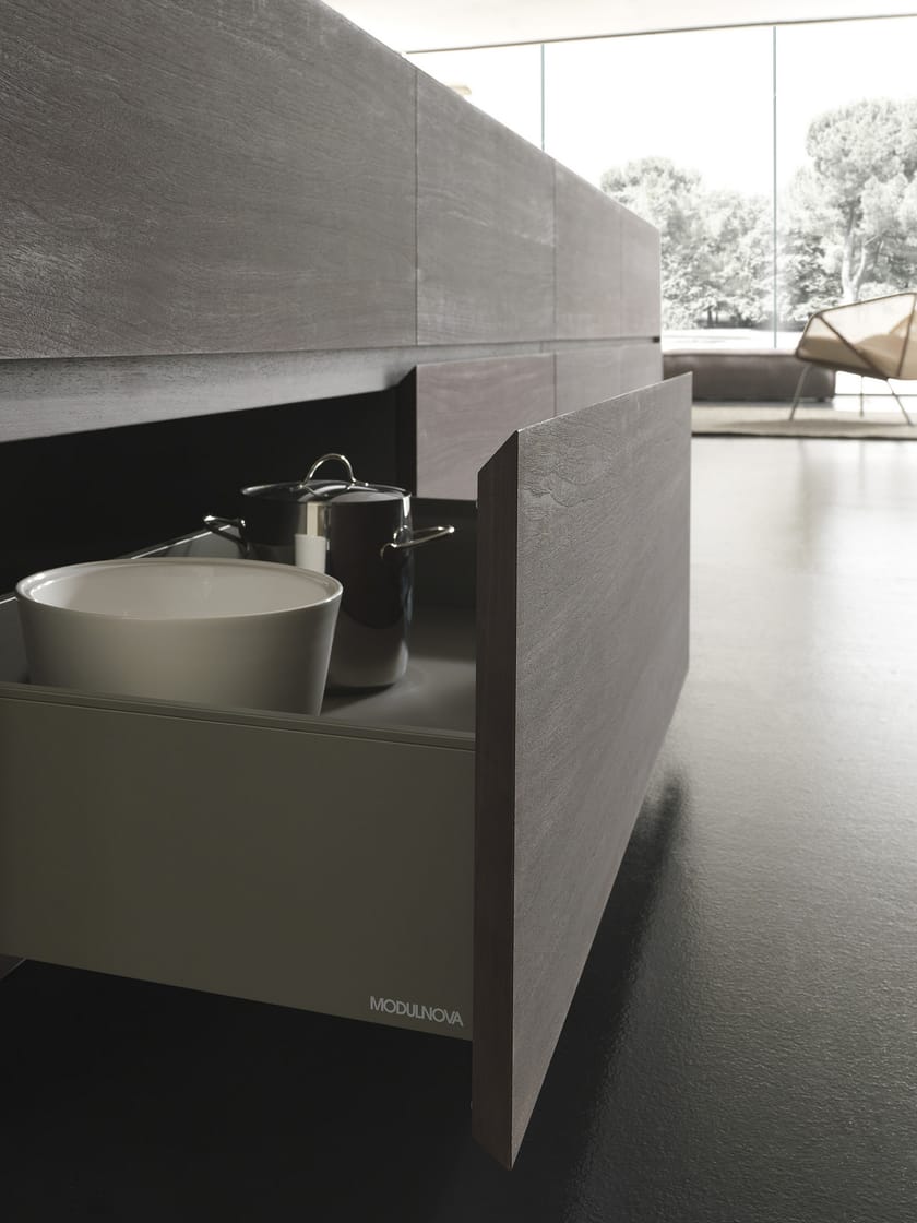 FLY | Walnut kitchen Fly Collection By MODULNOVA